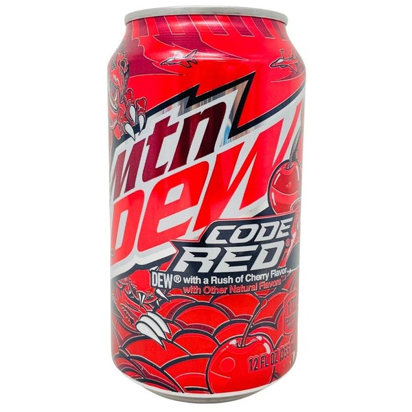 Mtn Dew Code Red Can 355ml (Each) - Wicked Sweets & Lollies