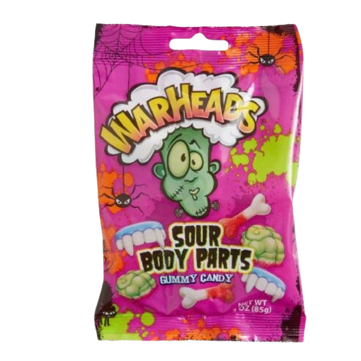 Warheads Sour Body Parts 85g - Wicked Sweets & Lollies