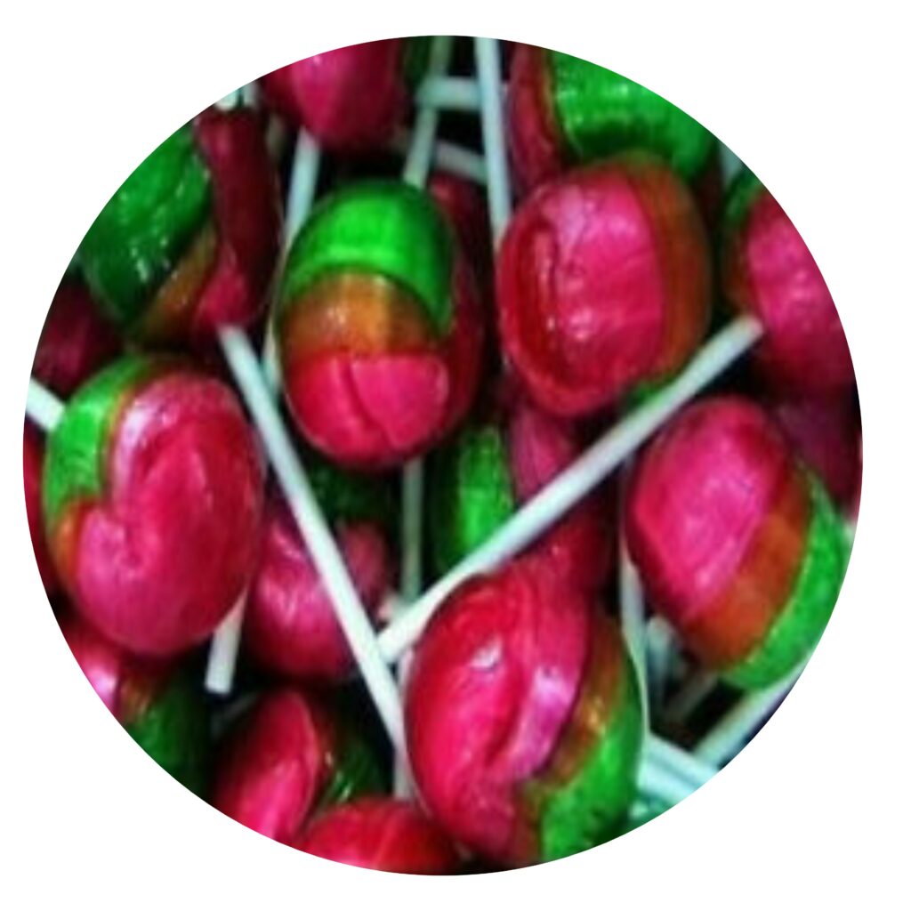 Rosey Apple Lollipops 6 Piece - Wicked Sweets & Lollies