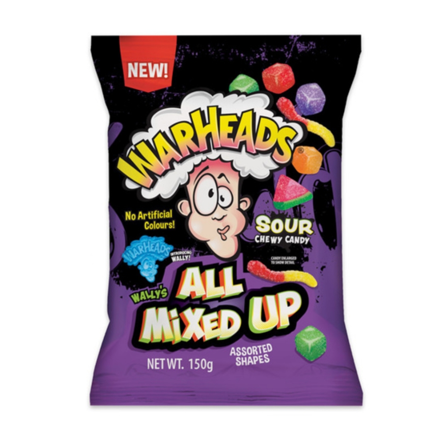 Warheads All Mixed Up 150g - Wicked Sweets & Lollies