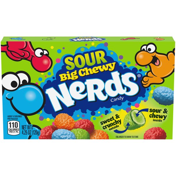 Nerds Theatre Box Sour Big Chewy 120g - Wicked Sweets & Lollies