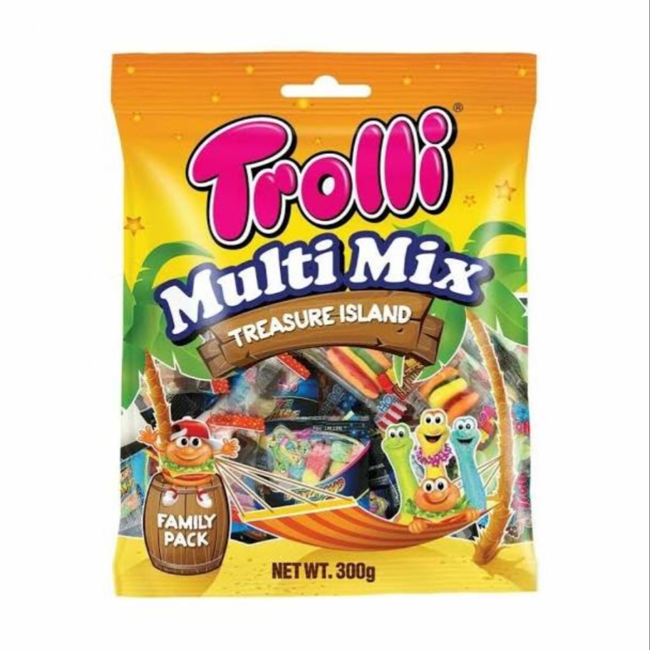Trolli Mulit Mix Treasure Island 300g - Wicked Sweets & Lollies