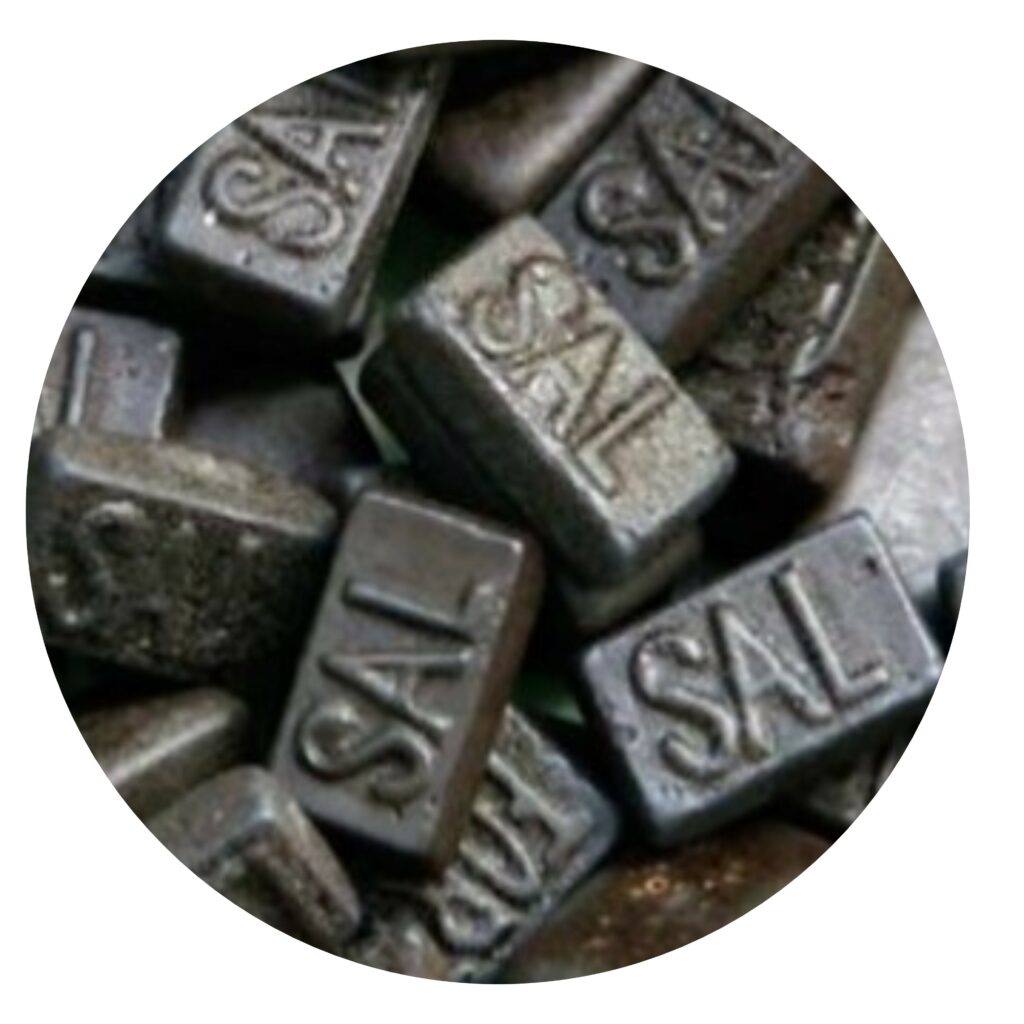 Dutch Liquorice Triple Salt 100g - Wicked Sweets & Lollies