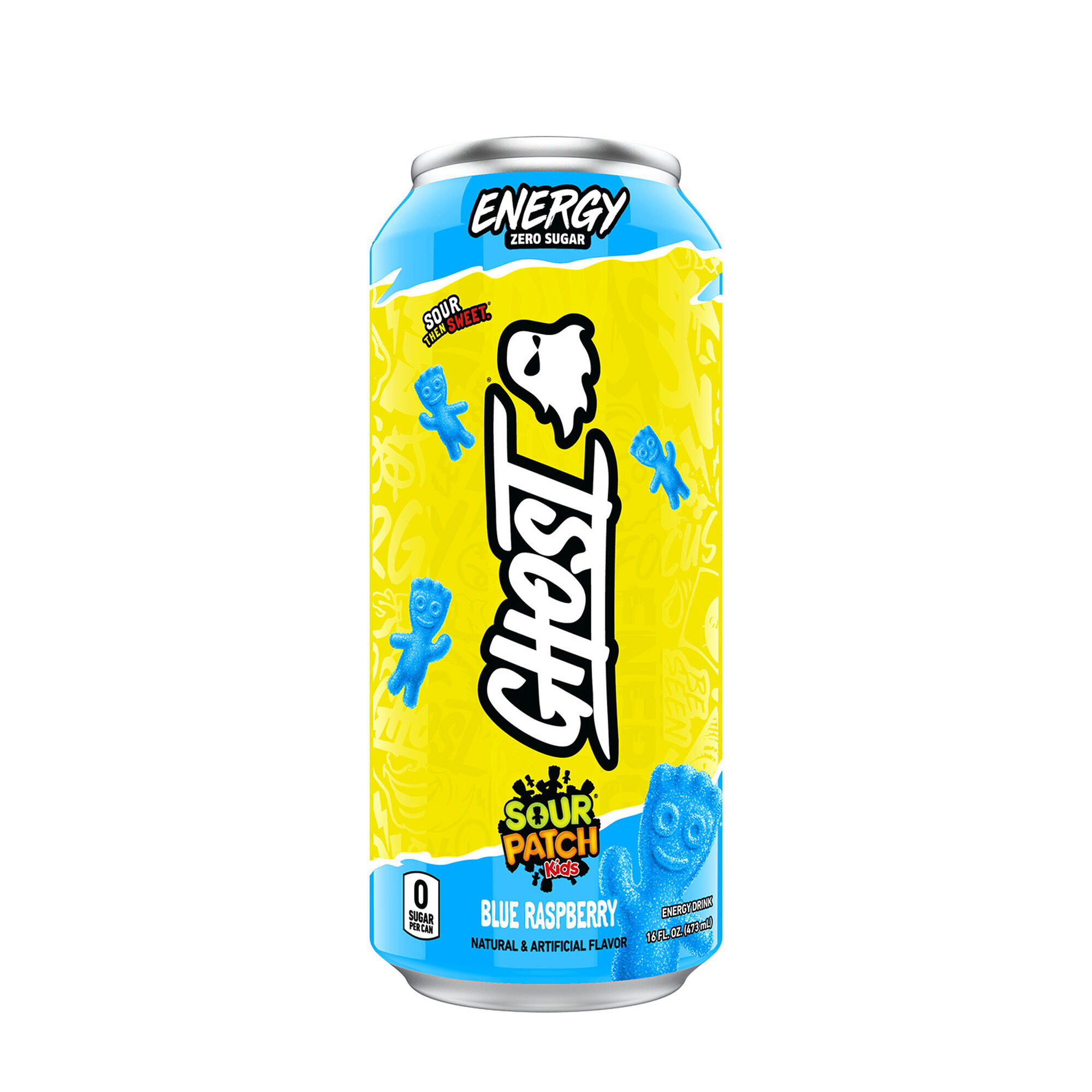 Ghost Energy Drink Sour Patch Kids Blue Raspberry 473ml - Wicked Sweets ...
