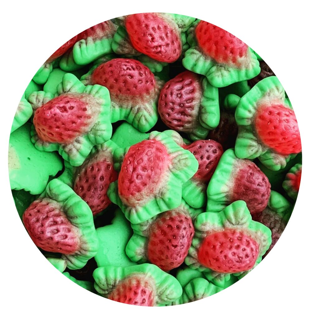 Jelly Filled Strawberries 160g - Wicked Sweets & Lollies