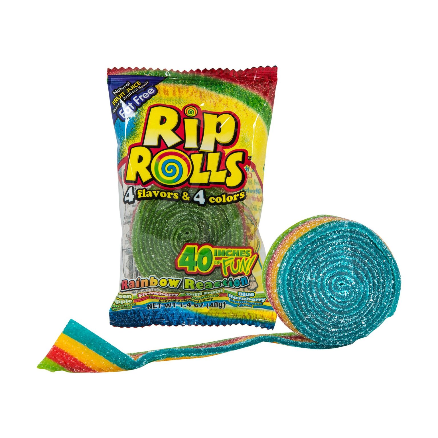 Rip Rolls Rainbow Reaction 40g - Wicked Sweets & Lollies