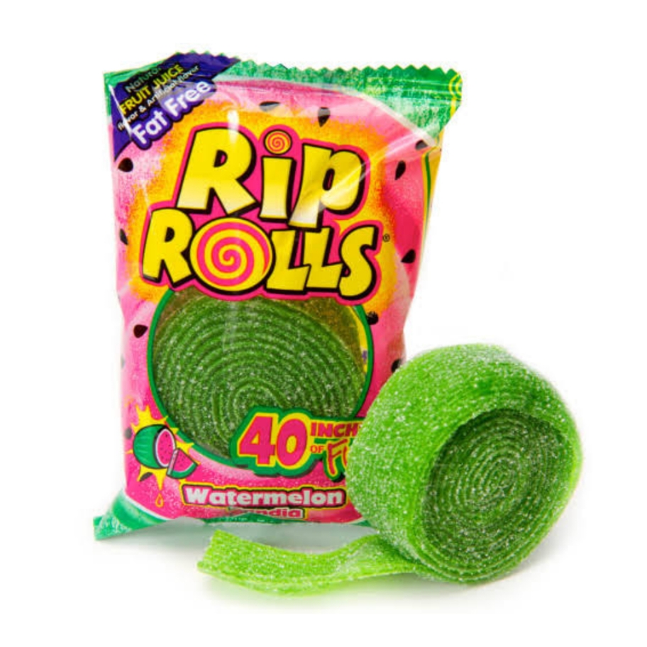 Rip Rolls Watermelon 40g - Wicked Sweets & Lollies