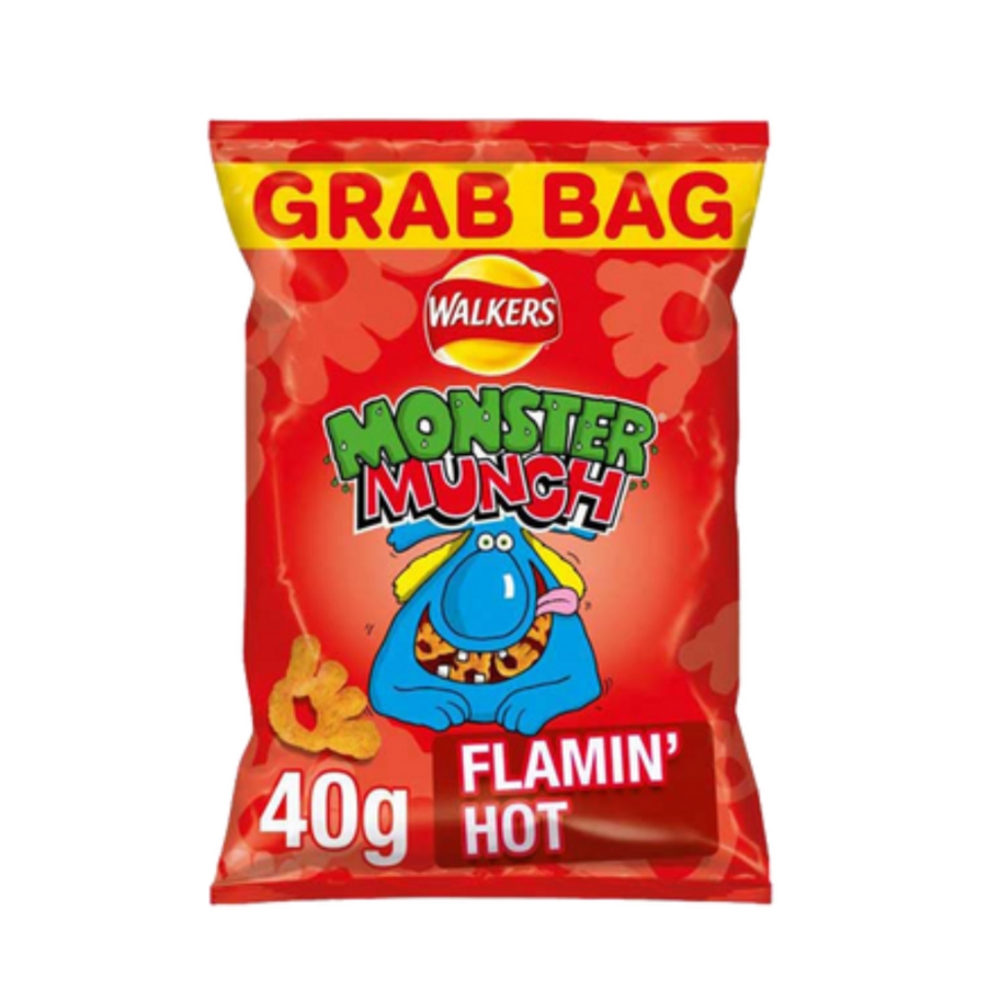 Walkers Monster Munch Flamin' Hot 40g - Wicked Sweets & Lollies