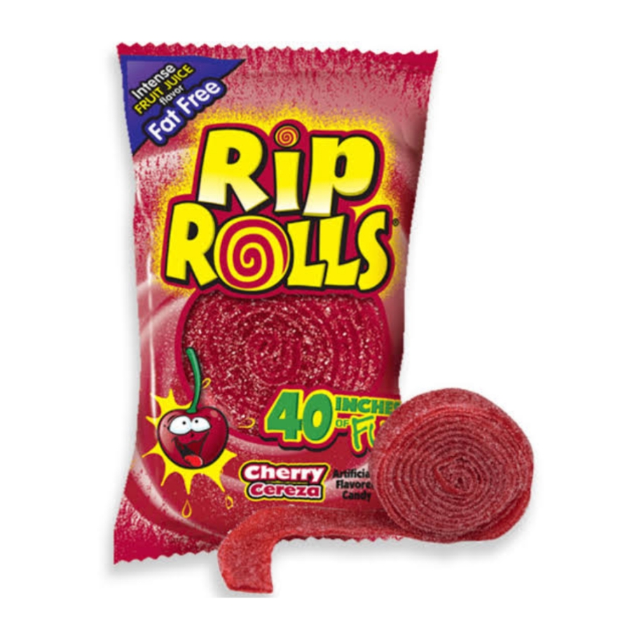 Rip Rolls Cherry 40g - Wicked Sweets & Lollies
