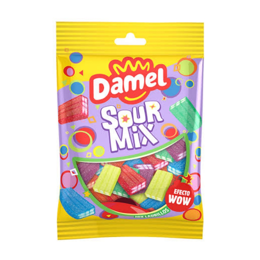 Damel Sour Mix Bricks 150g - Wicked Sweets & Lollies