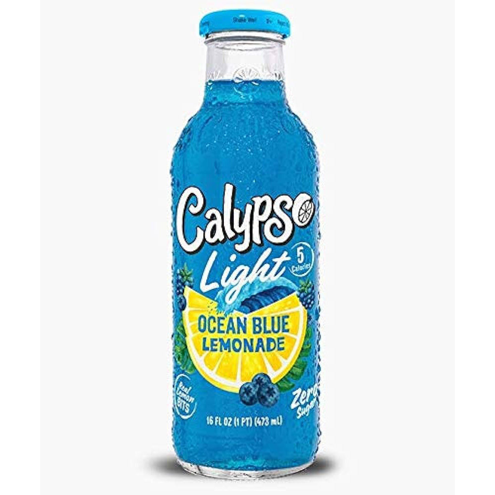 Calypso Lemonade Ocean Blue Bottle 473ml (Each) - Wicked Sweets & Lollies