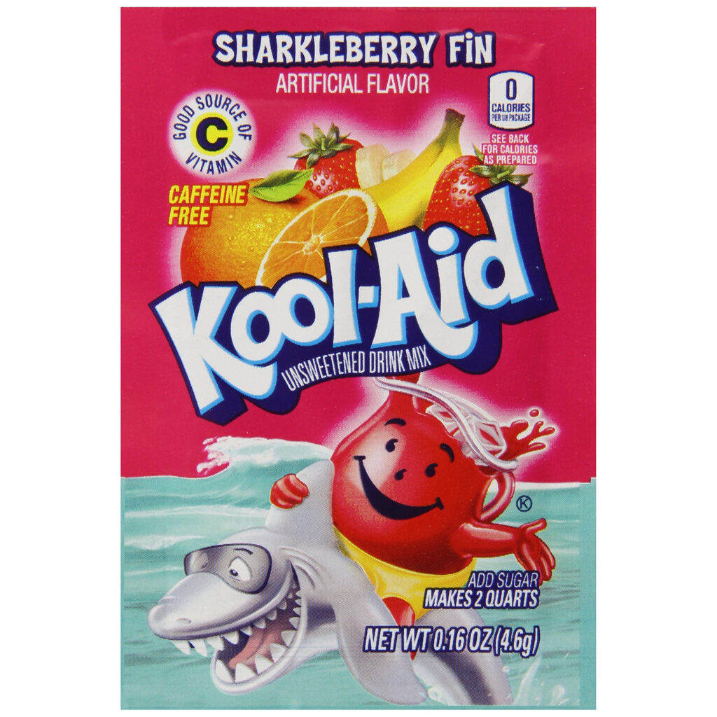 Kool-Aid Sachet Sharkleberry Fin 4.6g - Wicked Sweets & Lollies