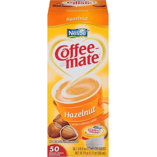 Nestle Coffee Mate Hazelnut 50pk 550ml - Wicked Sweets & Lollies