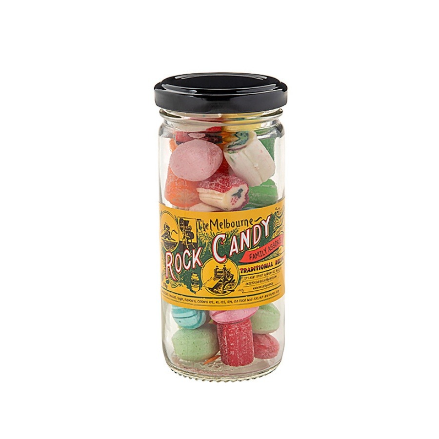 The Melbourne Rock Candy Family Assorted 170g - Wicked Sweets & Lollies