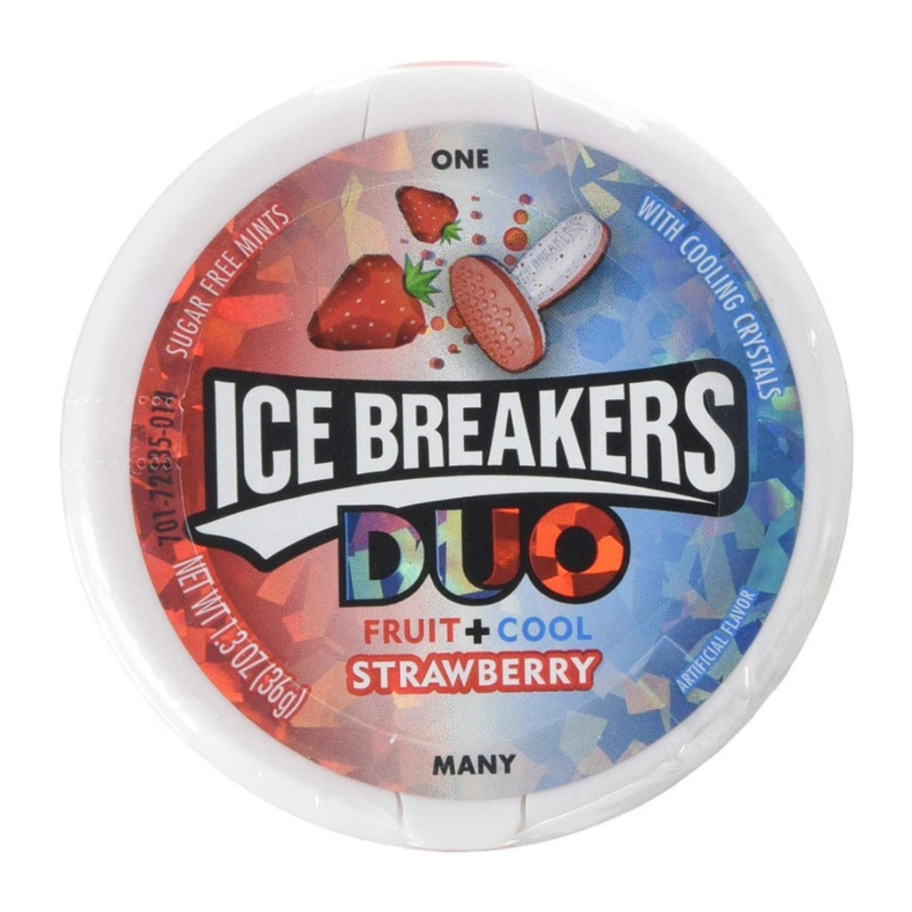 Ice Breakers Duo Strawberry 36g - Wicked Sweets & Lollies